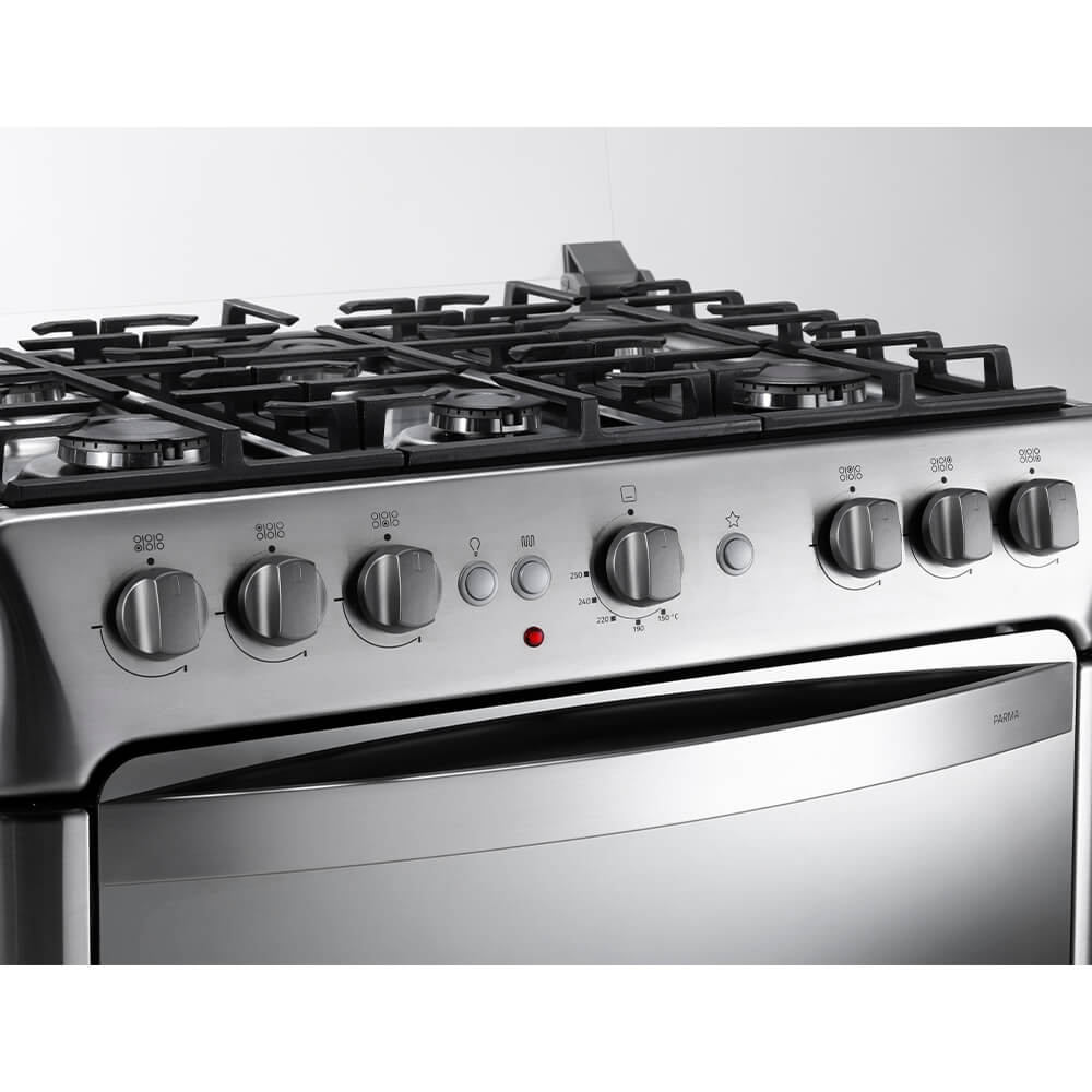 Estufa de Piso Indurama Dual Natural / Propano Parma 30000810 Inox ...